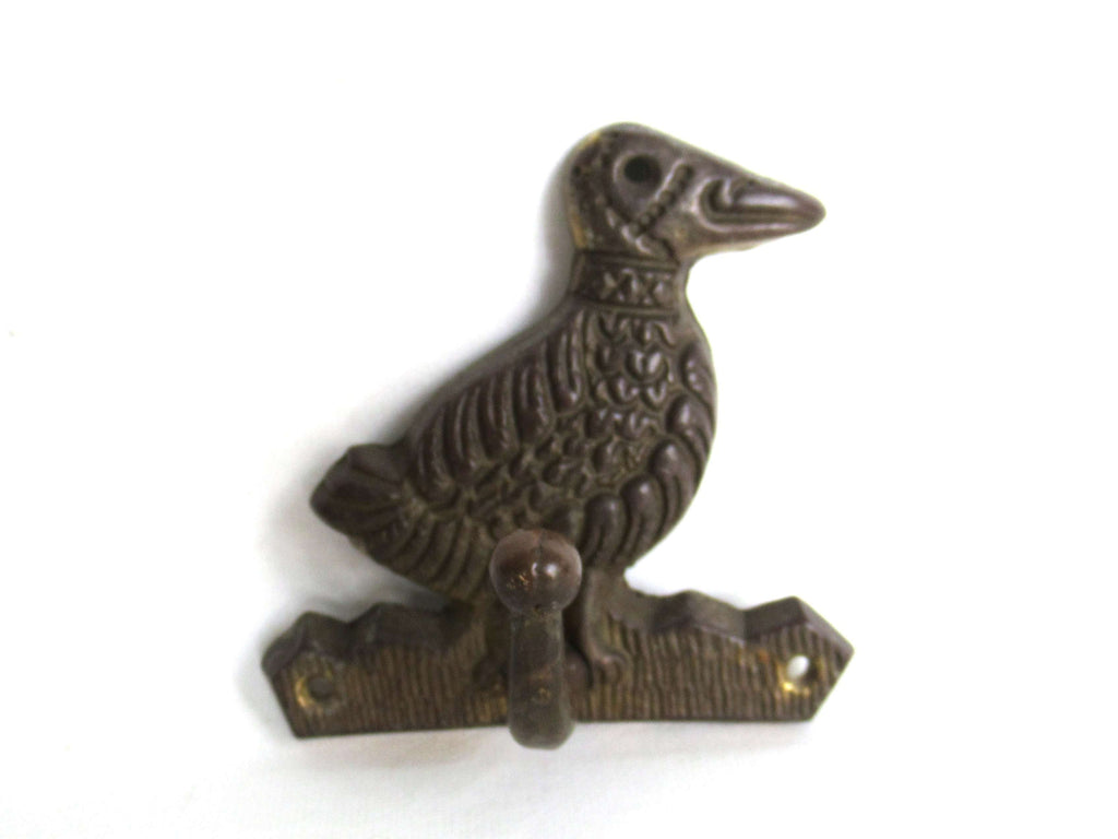 Antique Duck, Bird, Solid Brass Wall hook Coat hook, Kitchen hook, Tow ...