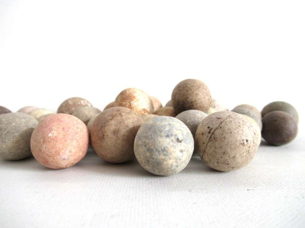 Set of 30 Antique Clay Marbles, Antique marbles. – UpperDutch