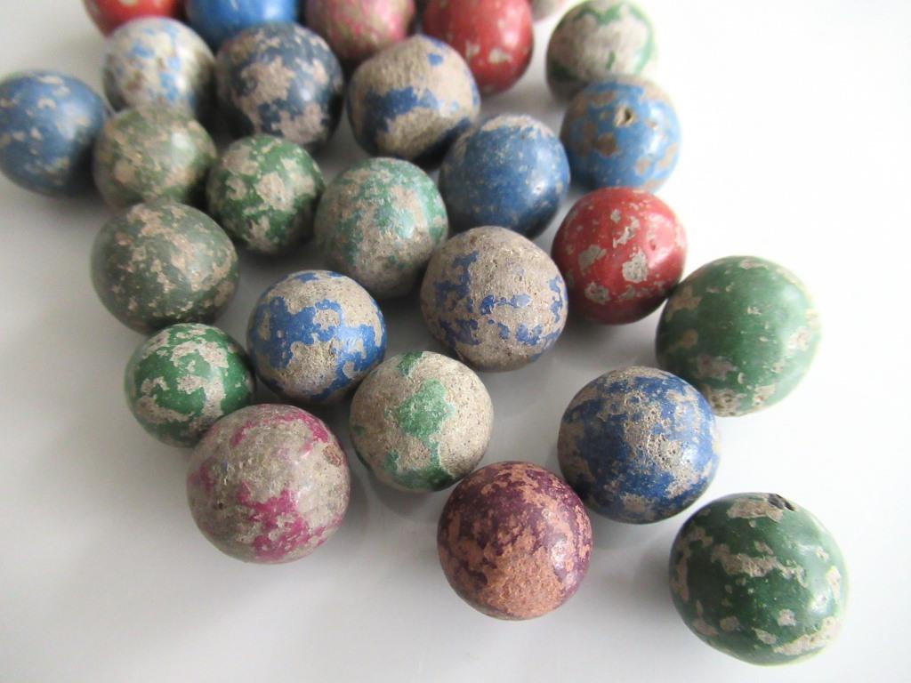Set of 30 Antique Clay Marbles. – UpperDutch