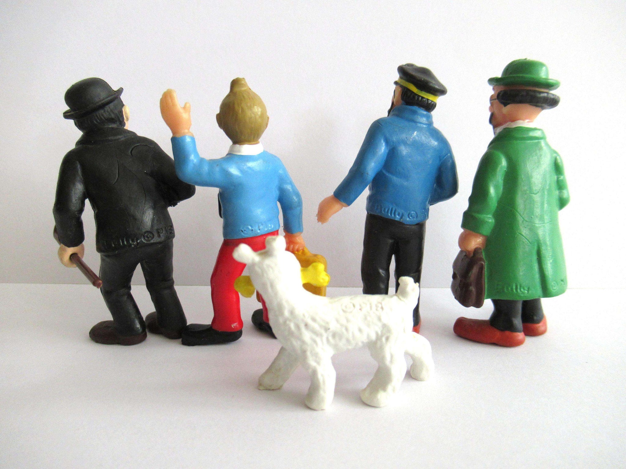 TinTin Set of 5 vintage Bully pvc figurine's. Thomson, Snowy, Captain ...