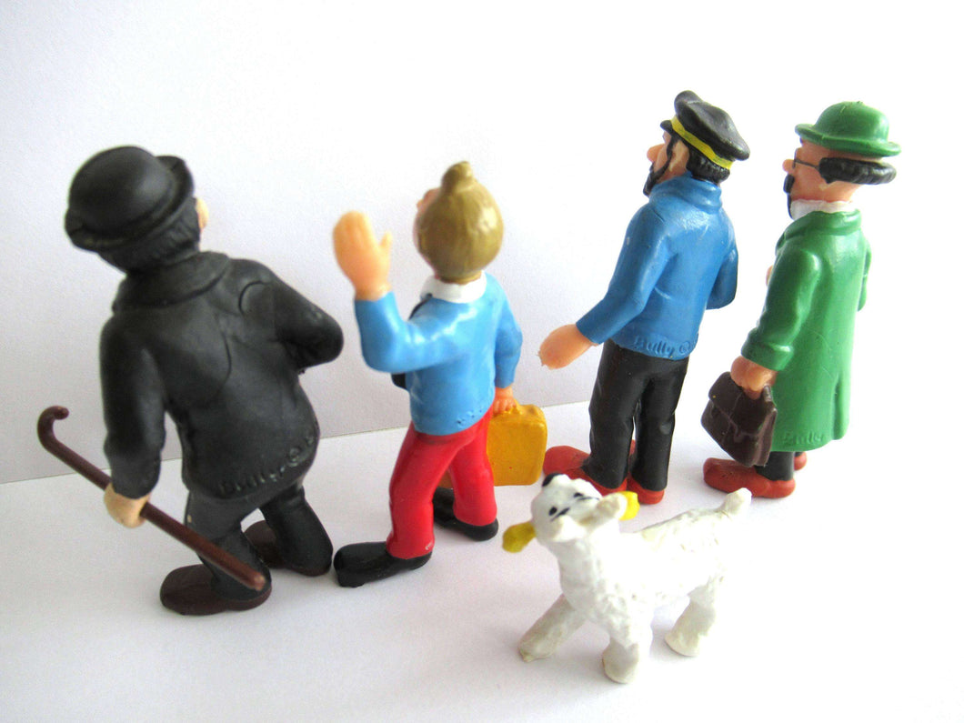 TinTin Set of 5 vintage Bully pvc figurine's. Thomson, Snowy, Captain ...