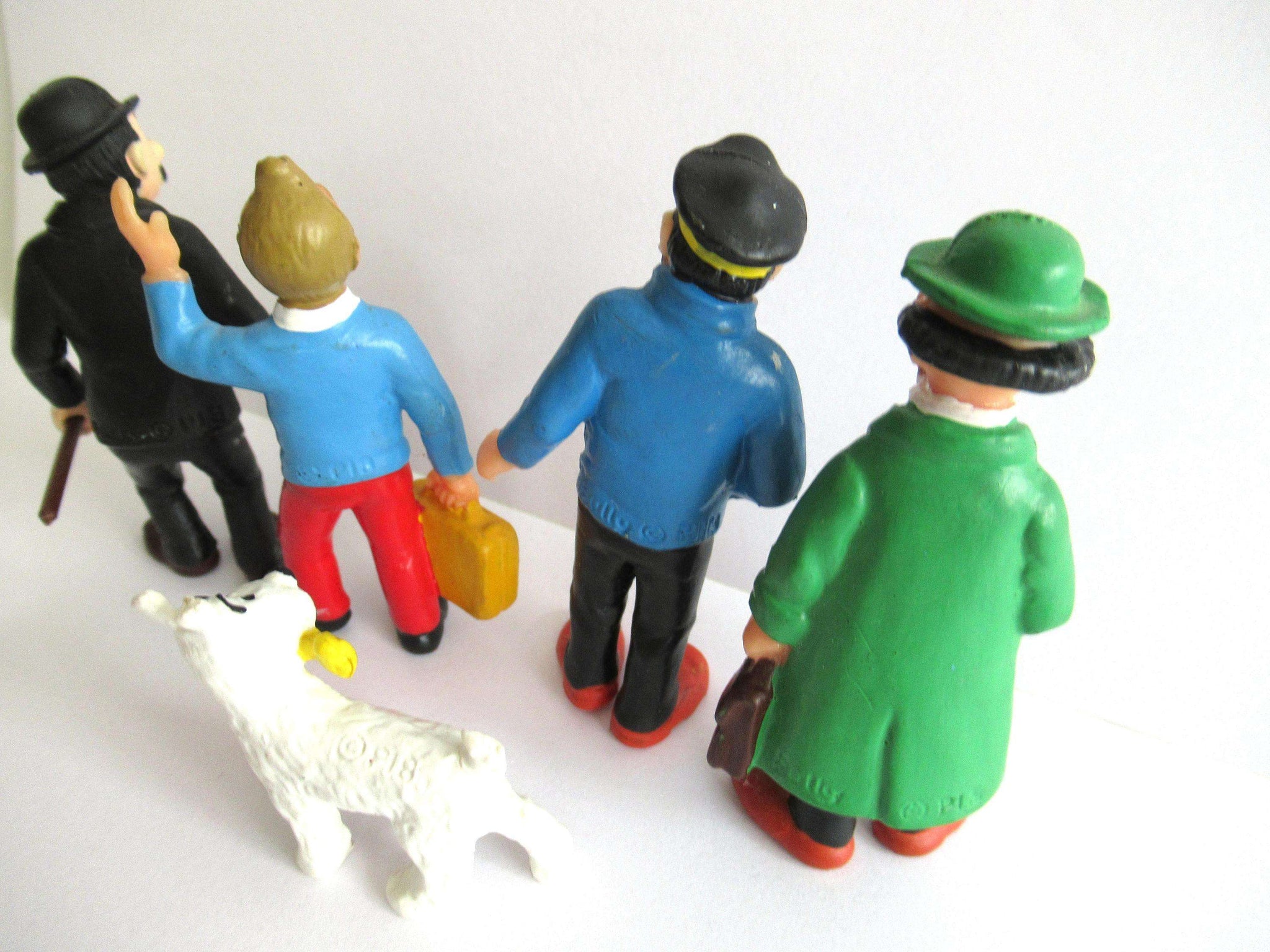 TinTin Set of 5 vintage Bully pvc figurine's. Thomson, Snowy, Captain ...