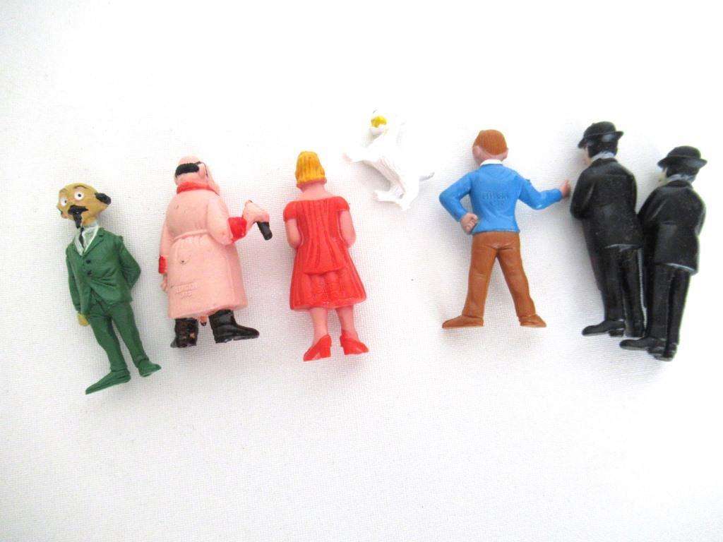 TinTin Set of 7 Vintage Belvision 1973 pvc figurine's Thomson, Snowy ...