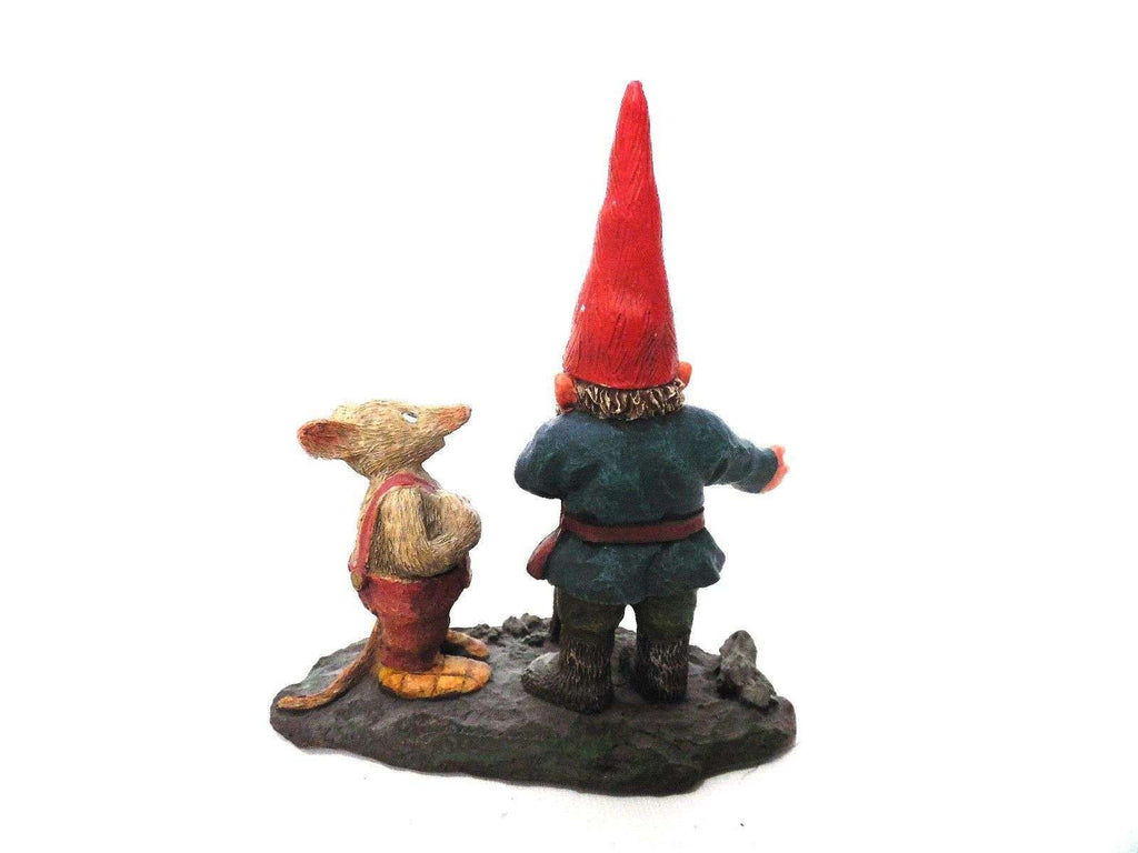 Gnome with shovel and mouse figurine. 'Al with Mouse' Part of the 2001 ...