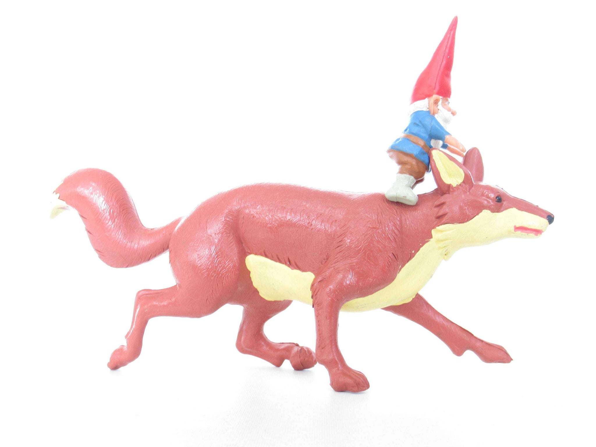 Swift the Fox with david sitting on his back, riding, David the gnome ...