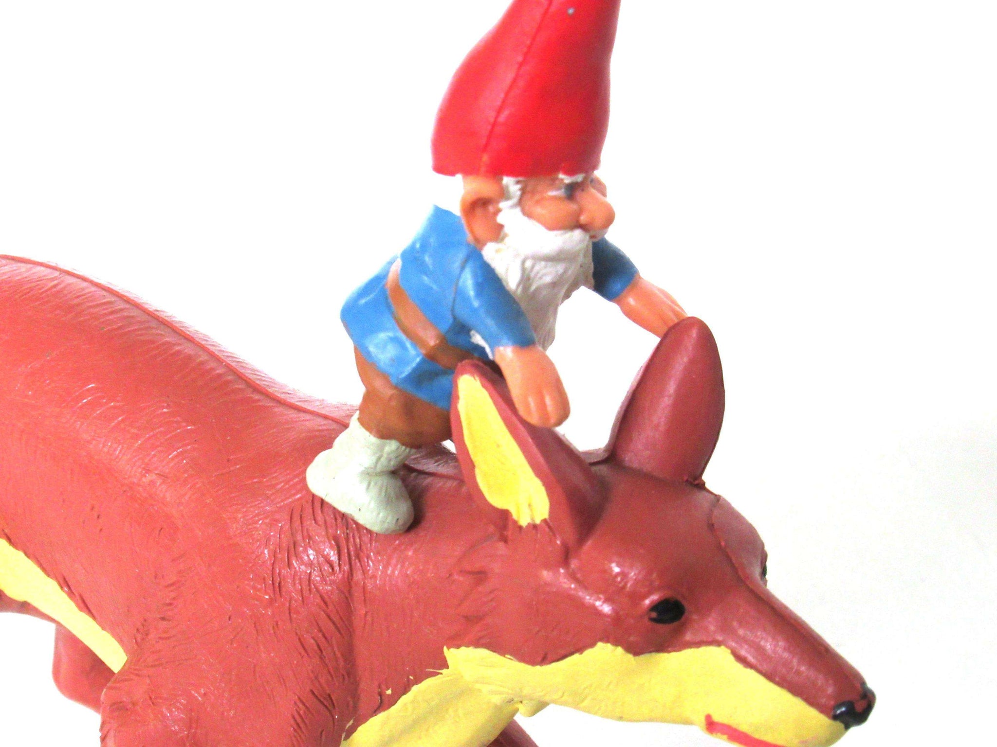 Swift the Fox with david sitting on his back, riding, David the gnome ...
