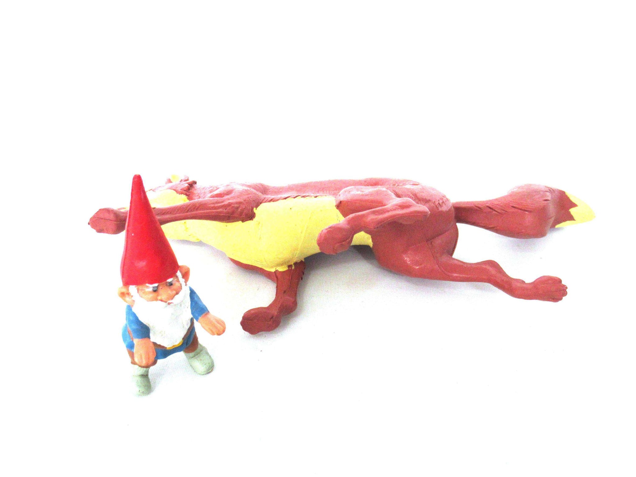 Swift the Fox with david sitting on his back, riding, David the gnome ...