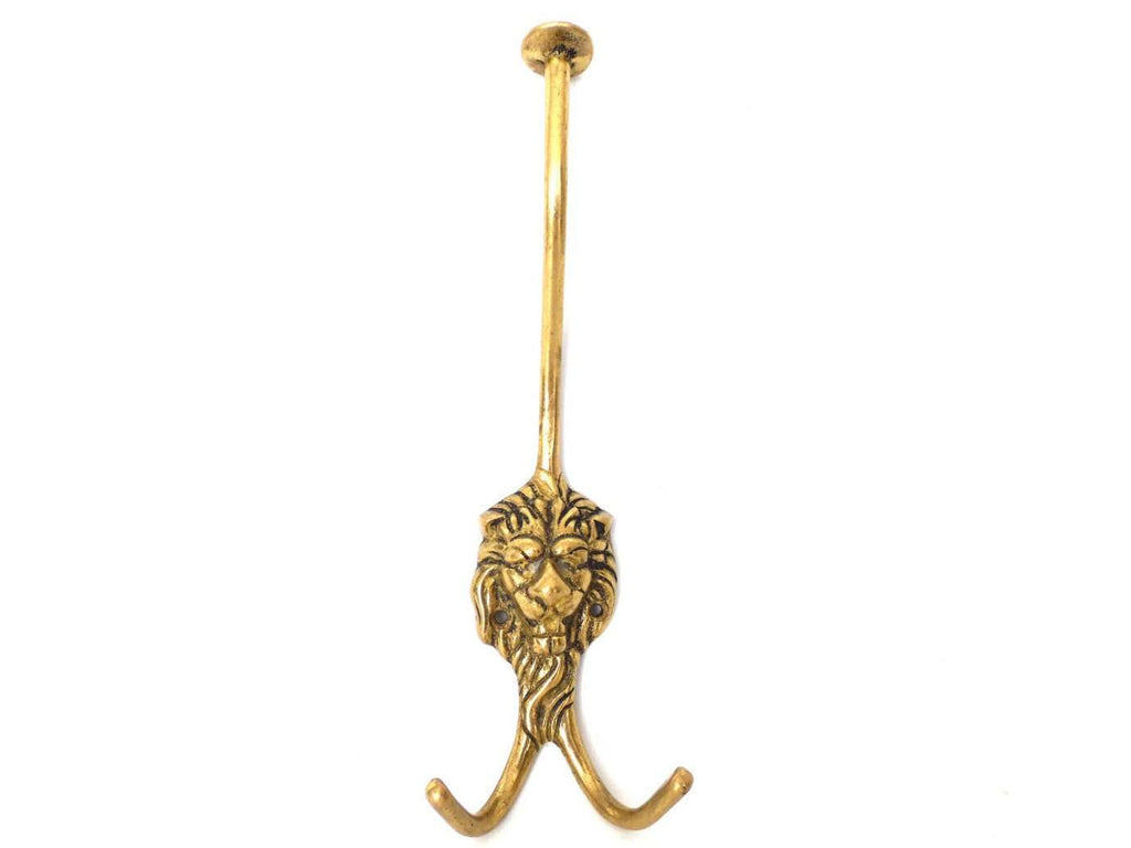 Lion hook. Solid Brass Lion Head Wall hook / Coat hooks. Decorative an ...