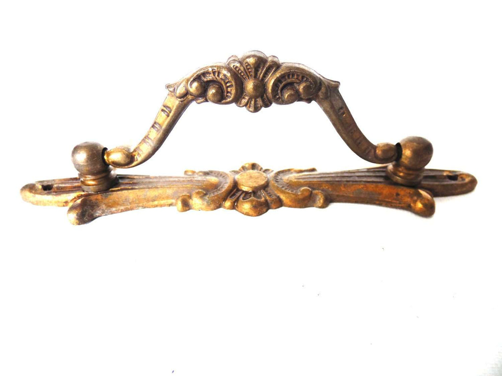 Drawer Handle, Vintage Brass Ornate Drawer Handle, Drop pull. – UpperDutch