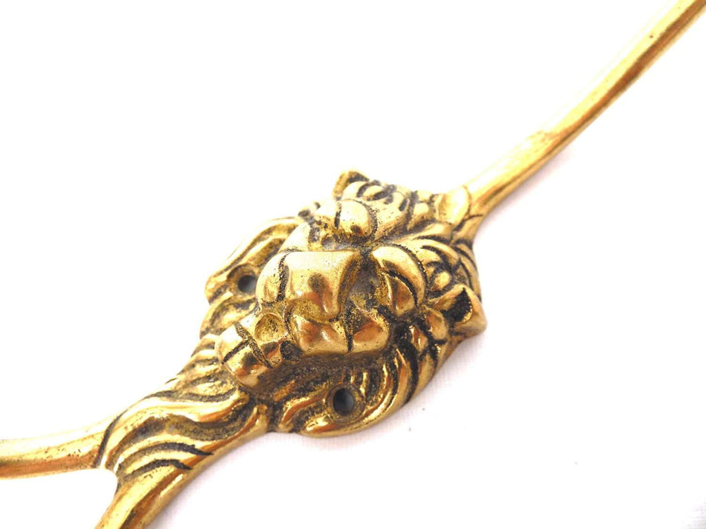 Lion hook. Solid Brass Lion Head Wall hook / Coat hooks. Decorative an ...