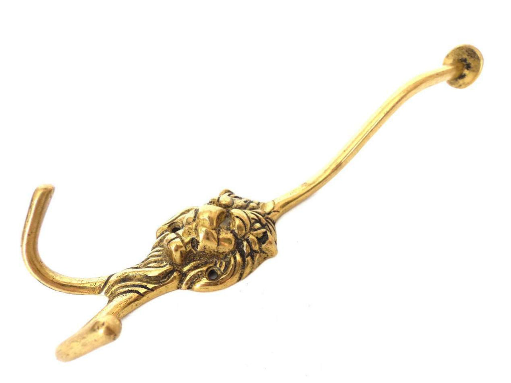 Lion hook. Solid Brass Lion Head Wall hook / Coat hooks. Decorative an ...