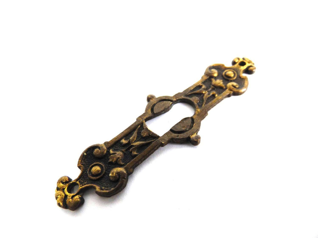 Antique Solid Brass Keyhole plate, cover, escutcheon, Antique key hole ...