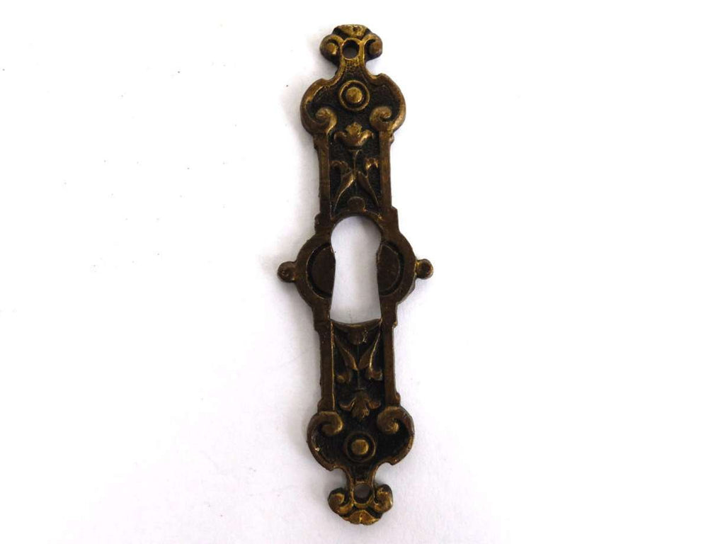 Antique Solid Brass Keyhole plate, cover, escutcheon, Antique key hole ...