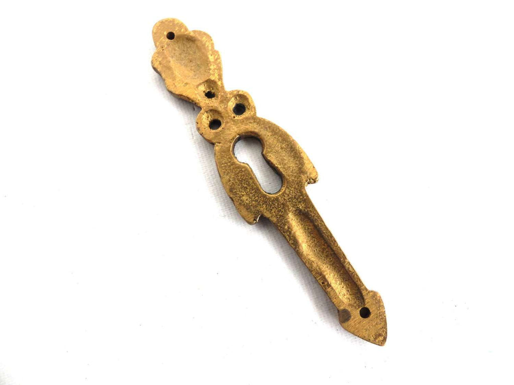1 (ONE) Brass Keyhole escutcheon, keyhole cover, plate, cover. Keyhole ...