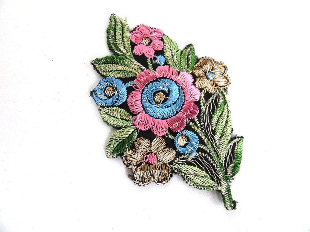 1930s Flower applique, Vintage embroidered applique. Vintage floral pa ...