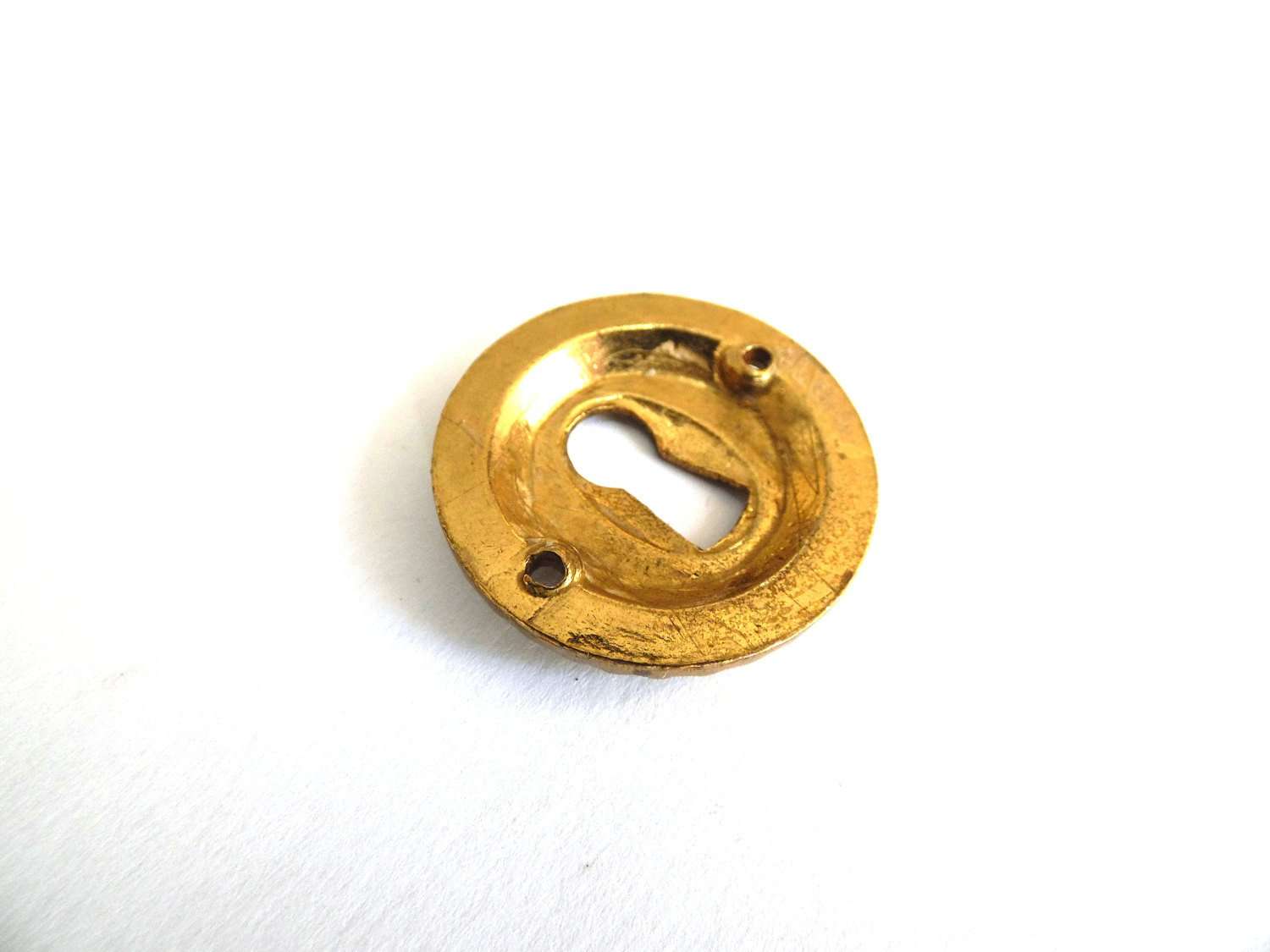 1 (ONE) Brass Keyhole cover, Solid brass Key Hole Frame. – UpperDutch