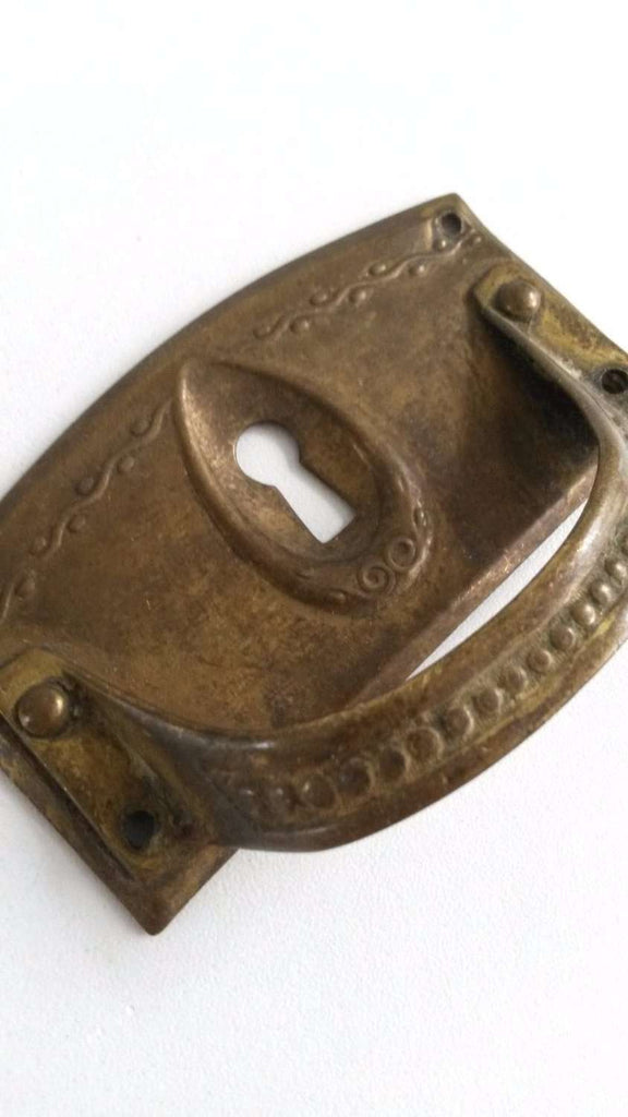 Antique Keyhole plate, Drawer Handle, Old Key Hole Cover, Escutcheon ...