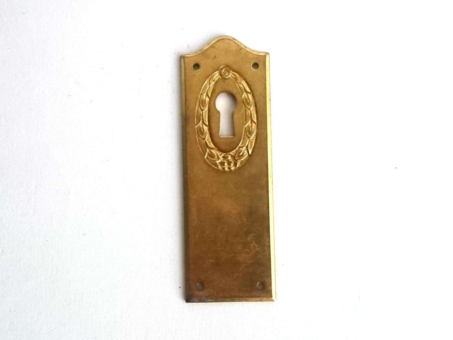 1 Keyhole Escutcheon metal Keyhole cover, stamped keyhole frame, stamp ...