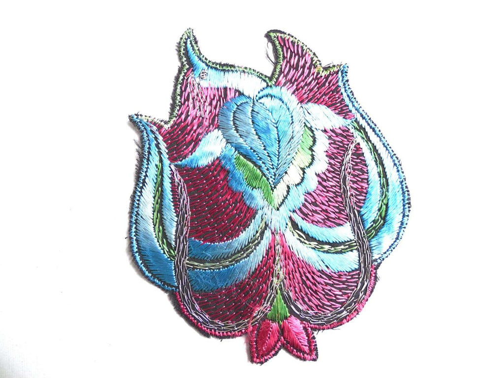 Applique, Flower applique, 1930s vintage embroidered applique. Vintage ...