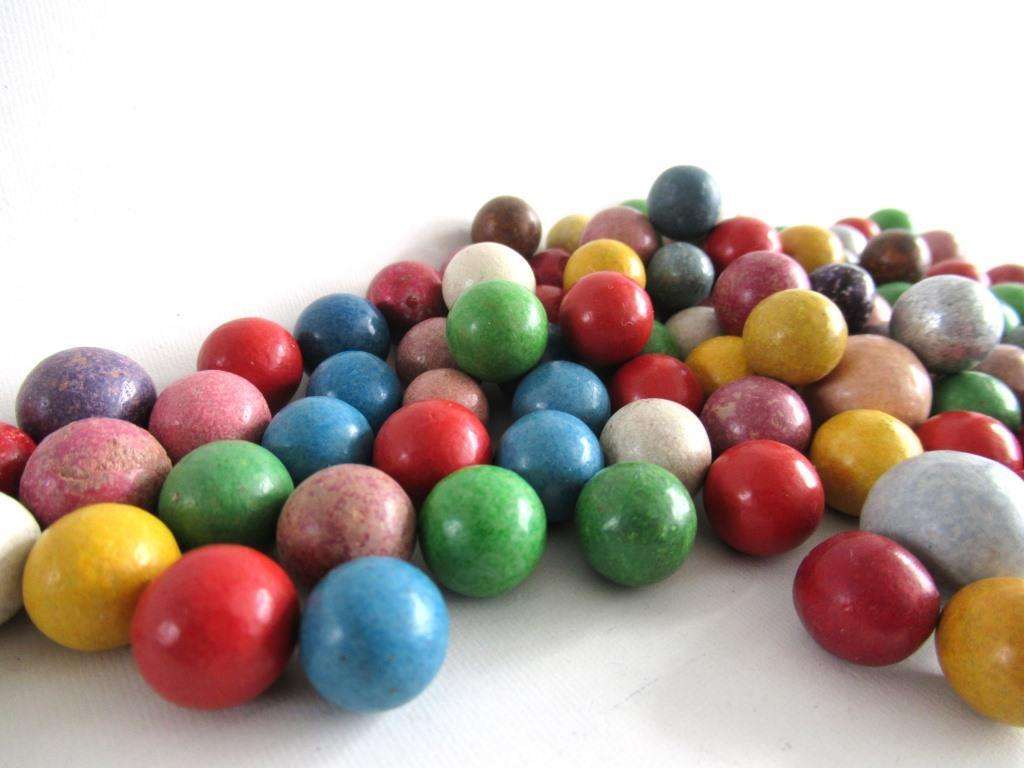 Set of 100 Antique Clay Marbles. – UpperDutch