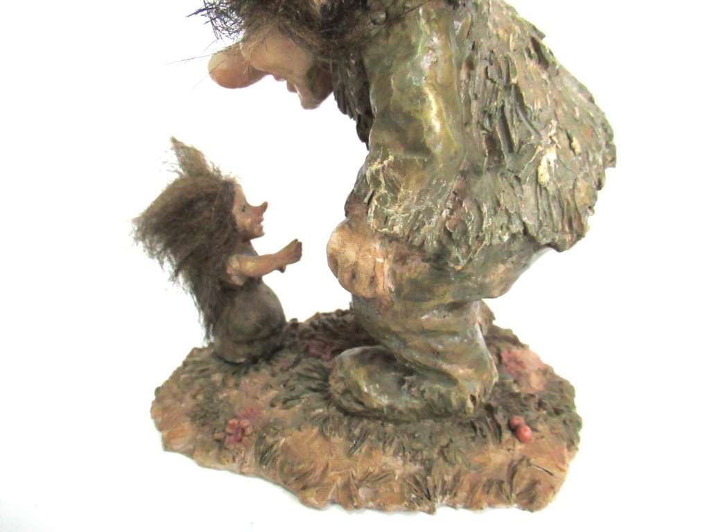 Troll, Vintage Troll with child. (Goblin, Gremlin, Hob, Imp, Gnome, Ho ...