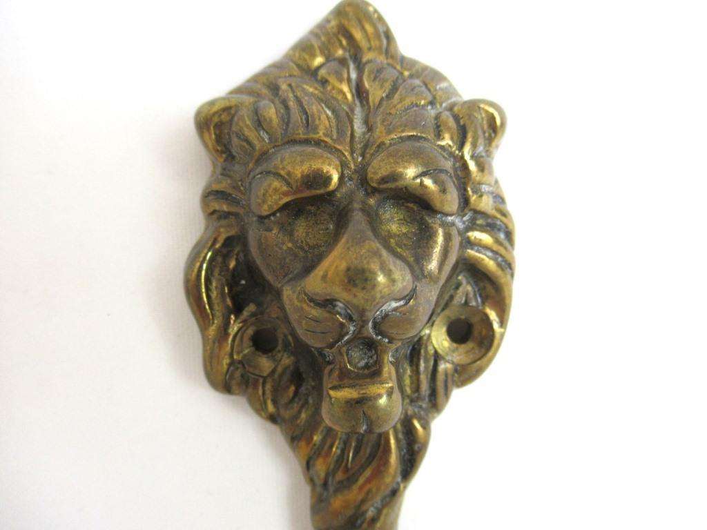 Lion Head Coat Hook, Solid Brass Lion Head Wall hook, Kitchen hook,Tow ...