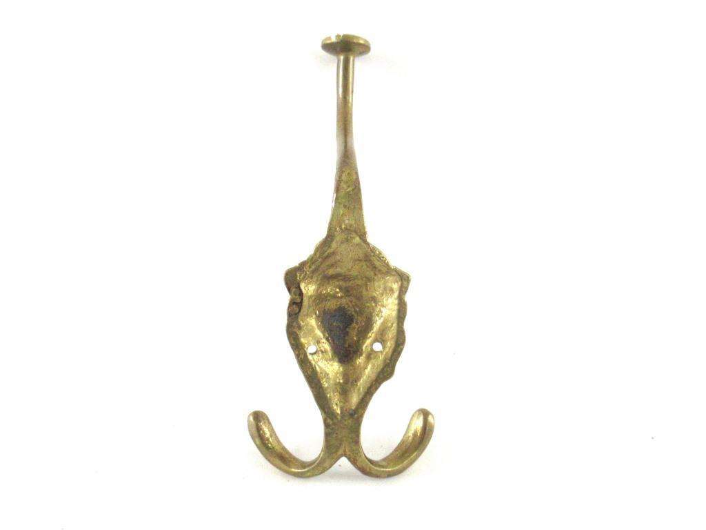 Lion hook. Solid Brass Lion Head Wall hook / Coat hook. Decorative ani ...